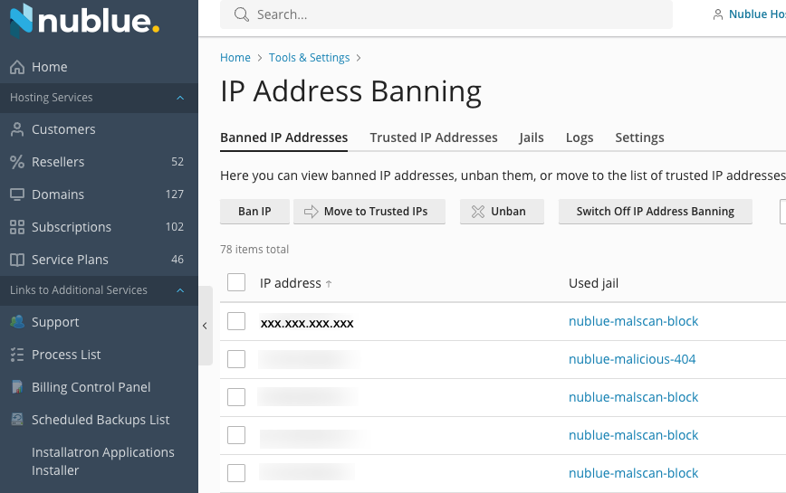 How to manage your server's Fail2Ban module | Nublue